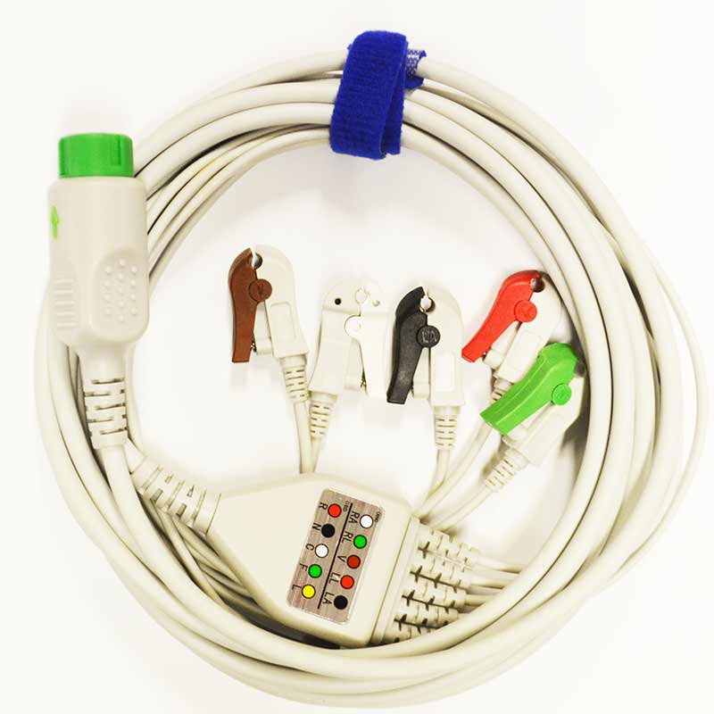Northern 12Pin 5Lead Clip Connector AHA ECG Cable – Zone Medical